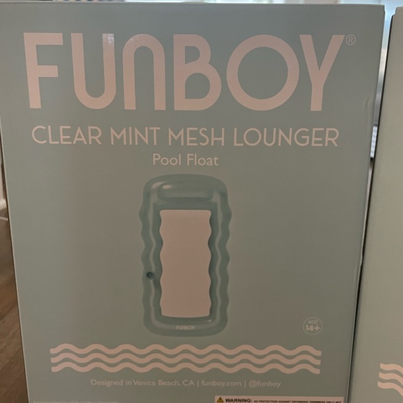 Games | New Funboy Clear Mint Mesh Lounger Set Of 2x New In Box Ordered ...